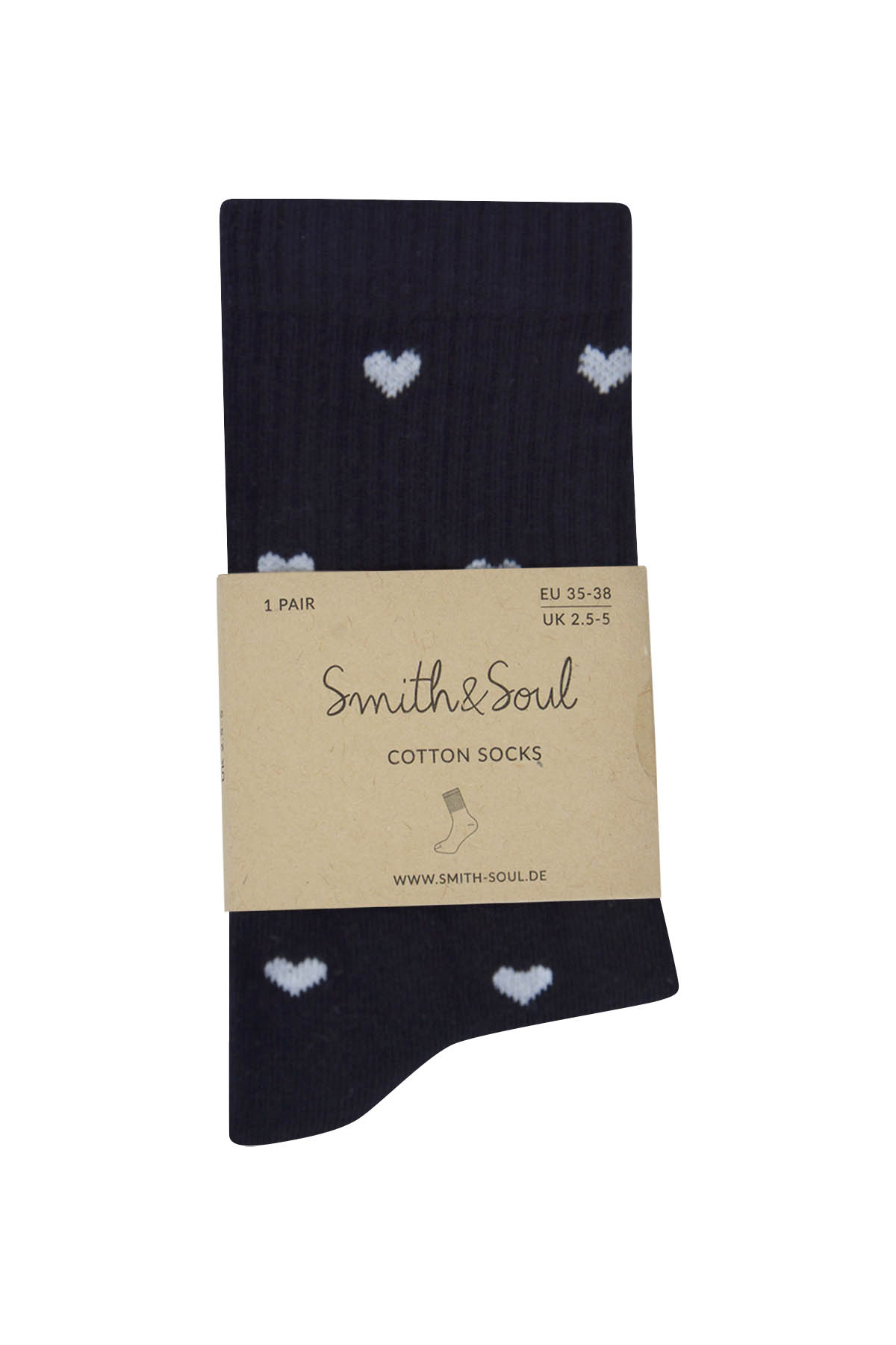 Smith & Soul – Socken mit kleinem Herz in Marine – LIFE&style Kirchhellen